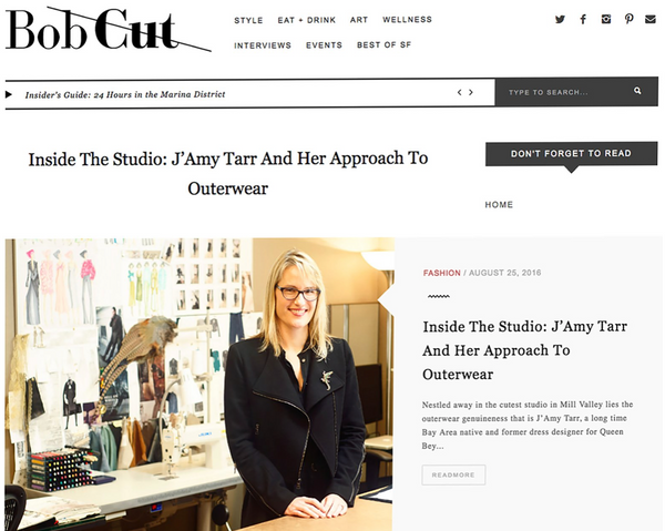 Inside the Studio: J'Amy Tarr And Her Approach To Outerwear